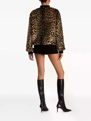 Alice + Olivia Leopard-print Bomber Jacket