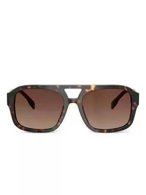 Tory Burch Tortoiseshell Square Sunglasses - Green