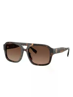 Tory Burch Tortoiseshell Square Sunglasses - Green