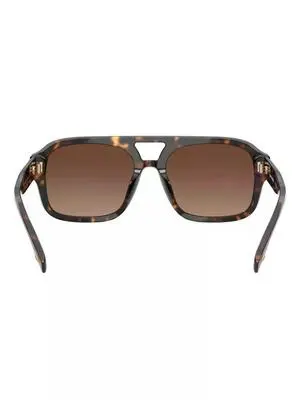 Tory Burch Tortoiseshell Square Sunglasses - Green
