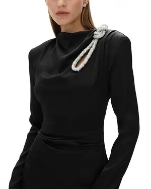Rachel Gilbert Henrietta Embellished Midi Dress