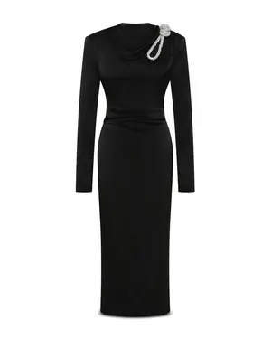 Rachel Gilbert Henrietta Embellished Midi Dress