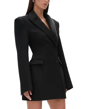 Rachel Gilbert Sergio Blazer Mini Dress - Black