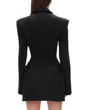 Rachel Gilbert Sergio Blazer Mini Dress - Black