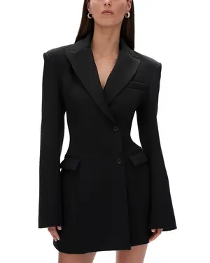 Rachel Gilbert Sergio Blazer Mini Dress - Black