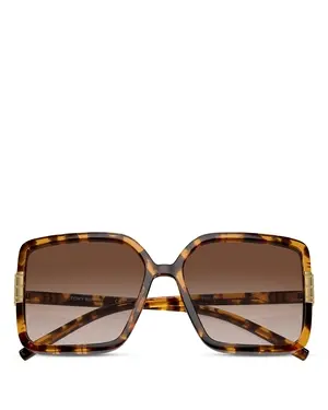 Tory Burch Eleanor Square Sunglasses - Tortoise/brown Gradient