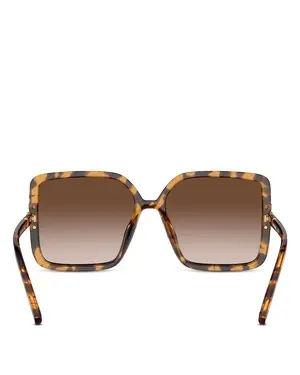Tory Burch Eleanor Square Sunglasses - Tortoise/brown Gradient