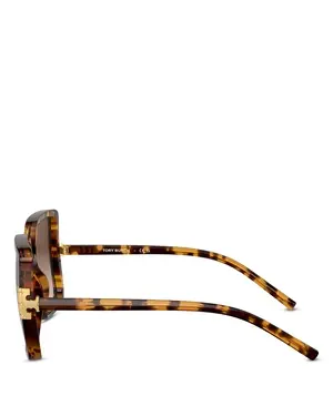 Tory Burch Eleanor Square Sunglasses - Tortoise/brown Gradient