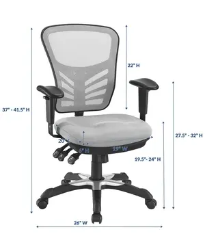 MODWAY Articulate Mesh Office Chair - Gray
