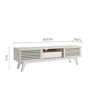 MODWAY Render 59 Tv Stand - White