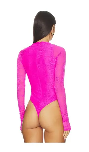 Lapointe Snake Lace Bodysuit