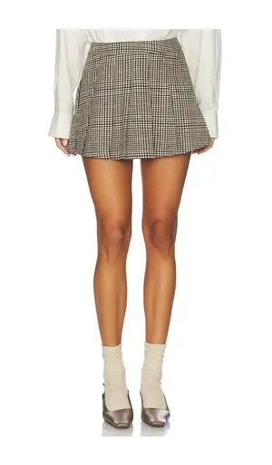 LOVERS AND FRIENDS Elsie Mini Skirt - Brown Multi