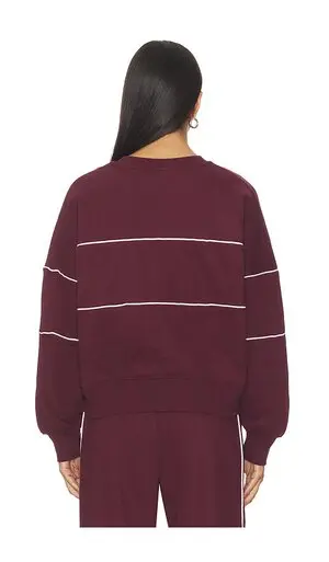 Beyond Yoga Luxe Fleece Piper Oversized Sweatshirt - Dark Cherry