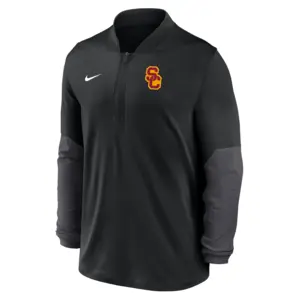 Nike Usc Dri-fit College 1/2-zip Top - Black