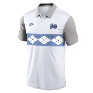 Nike North Carolina Athletic Prep Vapor Legacy Logo Dri-fit College Polo - White