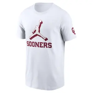 JORDAN Oklahoma Primetime Campus 2-hit Swoosh College T-shirt - White