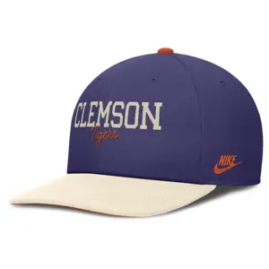 Nike Clemson Legacy Script Dri-FIT College Adjustable Cap Purple