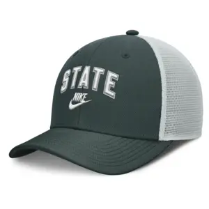 Nike Michigan State Legacy Arch Rise Dri-fit College Trucker Adjustable Hat - Green