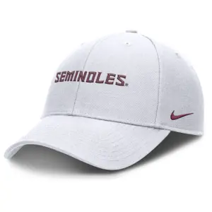 Nike Florida State On-field Rise Gameday Dri-fit College Trucker Adjustable Hat - White