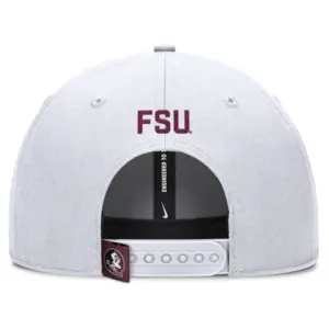 Nike Florida State On-field Rise Gameday Dri-fit College Trucker Adjustable Hat - White