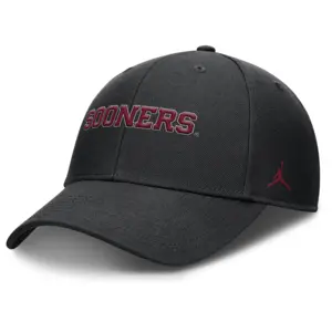 JORDAN Oklahoma On-field Rise Gameday Dri-fit College Trucker Hat - Black
