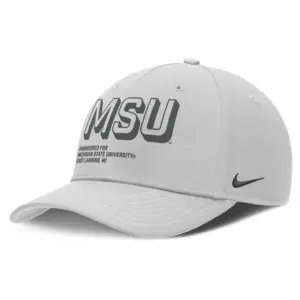 Nike Michigan State Primetime Rise College Adjustable Cap - Grey