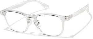 Zenni Square Bio-based Eyeglasses Full Rim Frame - Clear