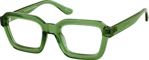 Zenni Square Bio-based Eyeglasses Full Rim Frame - Green