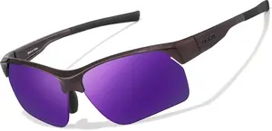 Zenni Wrap-around Plastic Frame Glasses - Purple