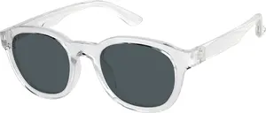 Zenni Round Full Rim Frame Sunglasses - Clear
