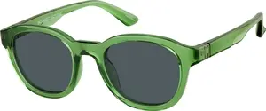 Zenni Round Full Rim Frame Sunglasses - Green