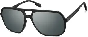 Zenni Aviator Full Rim Sunglasses - Black