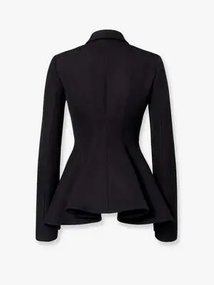 Fendi Grain De Poudre Wool Blazer