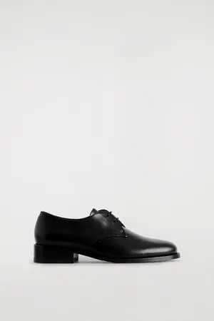 Men's Lace-Up Leather Derby Shoes