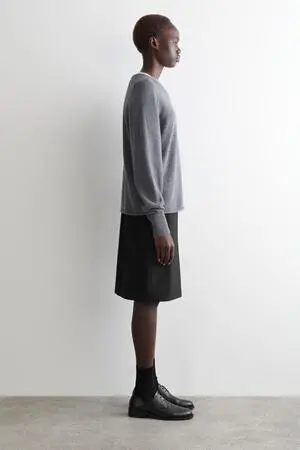 Cos Leather Derby Shoes With Stacked Heel