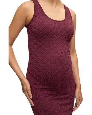 INGRID & ISABEL Seamless Midi Maternity Dress - Fig