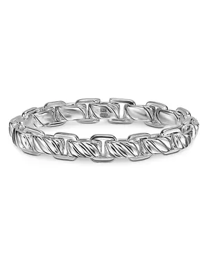 David Yurman Sculpted Cable Link Bracelet 12mm - Silver