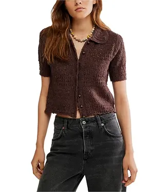 Free People Daylight Cropped Cardigan