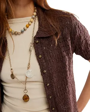 Free People Daylight Cropped Cardigan