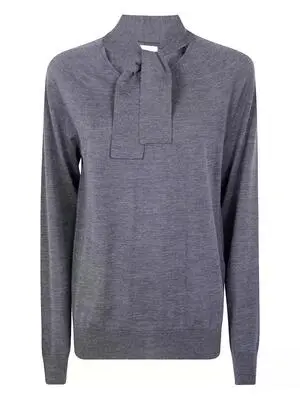 Mantū Tie-neck Wool Sweater