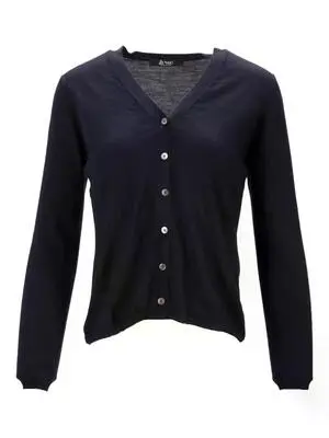 LA ROSE V-neck Cardigan - Blue