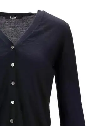 LA ROSE V-neck Cardigan - Blue