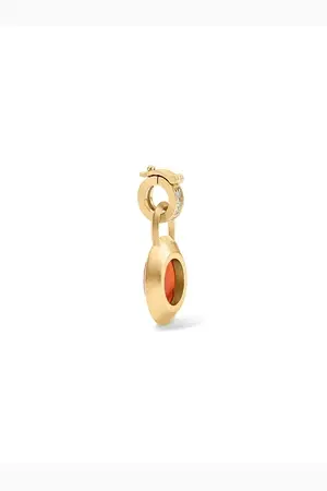ETIQ Fire Opal Cabochon Club Pendant
