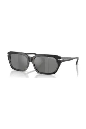 Michael Kors Rectangle Sunglasses With Full Rim - Black