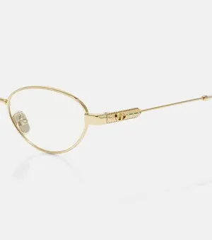 Dior Diorcannageo B3u Oval Sunglasses - Gold
