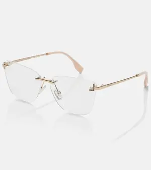 Fendi Crystal Cat-eye Glasses