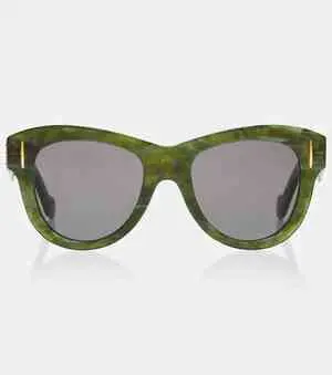 Loewe Anagram Cat-eye Sunglasses - Green
