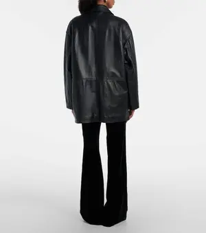NILI LOTAN Cordel Leather Coat