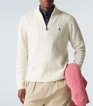 Polo Ralph Lauren Cable-knit Wool And Cashmere Sweater