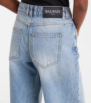 Balmain Mid-rise Wide-leg Jeans